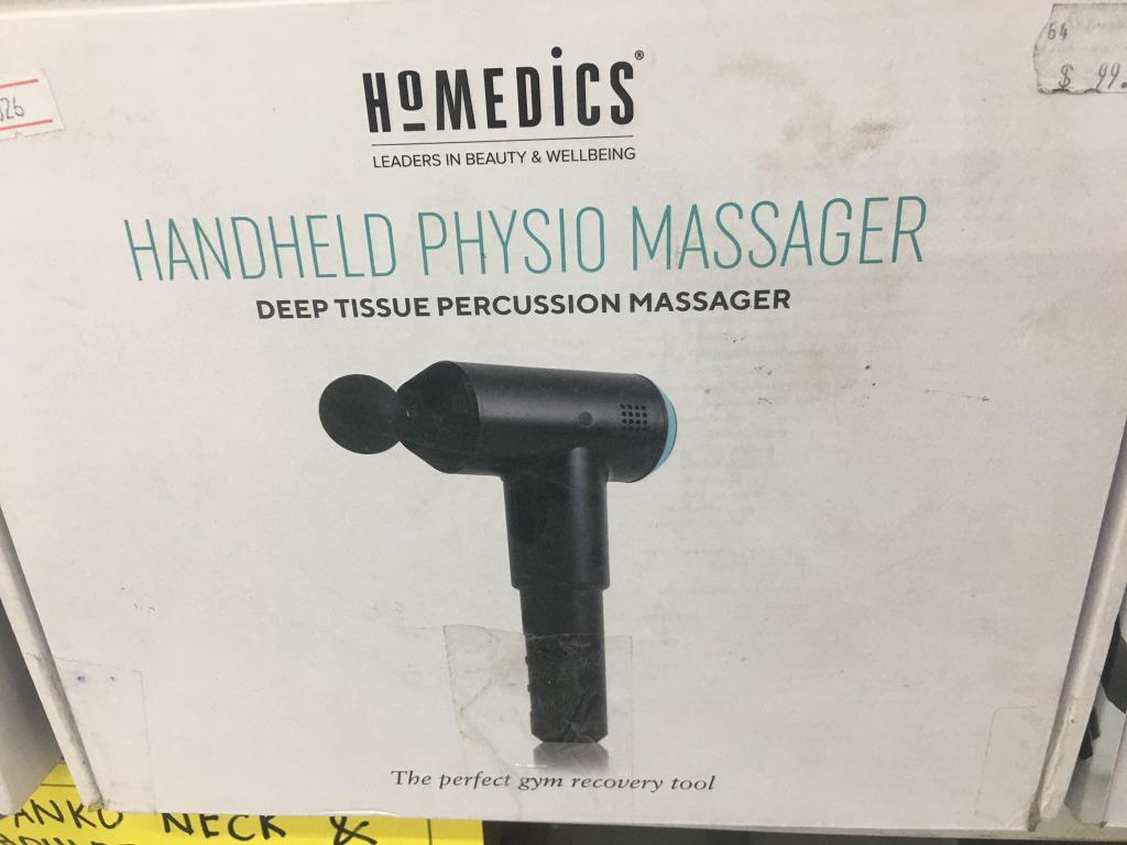 Homedics Hand-Held Physio Massager, Health & Nutrition, Massage Devices ...