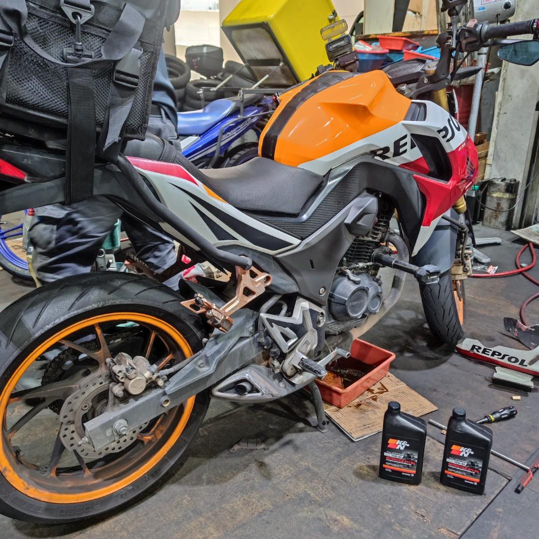 Honda CB190 K&N Engine Oil, Motorcycles, Motorcycle Accessories on ...
