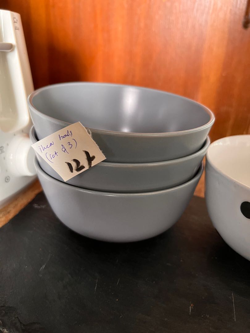 Ikea bowls x 3, Furniture & Home Living, Kitchenware & Tableware, Other ...