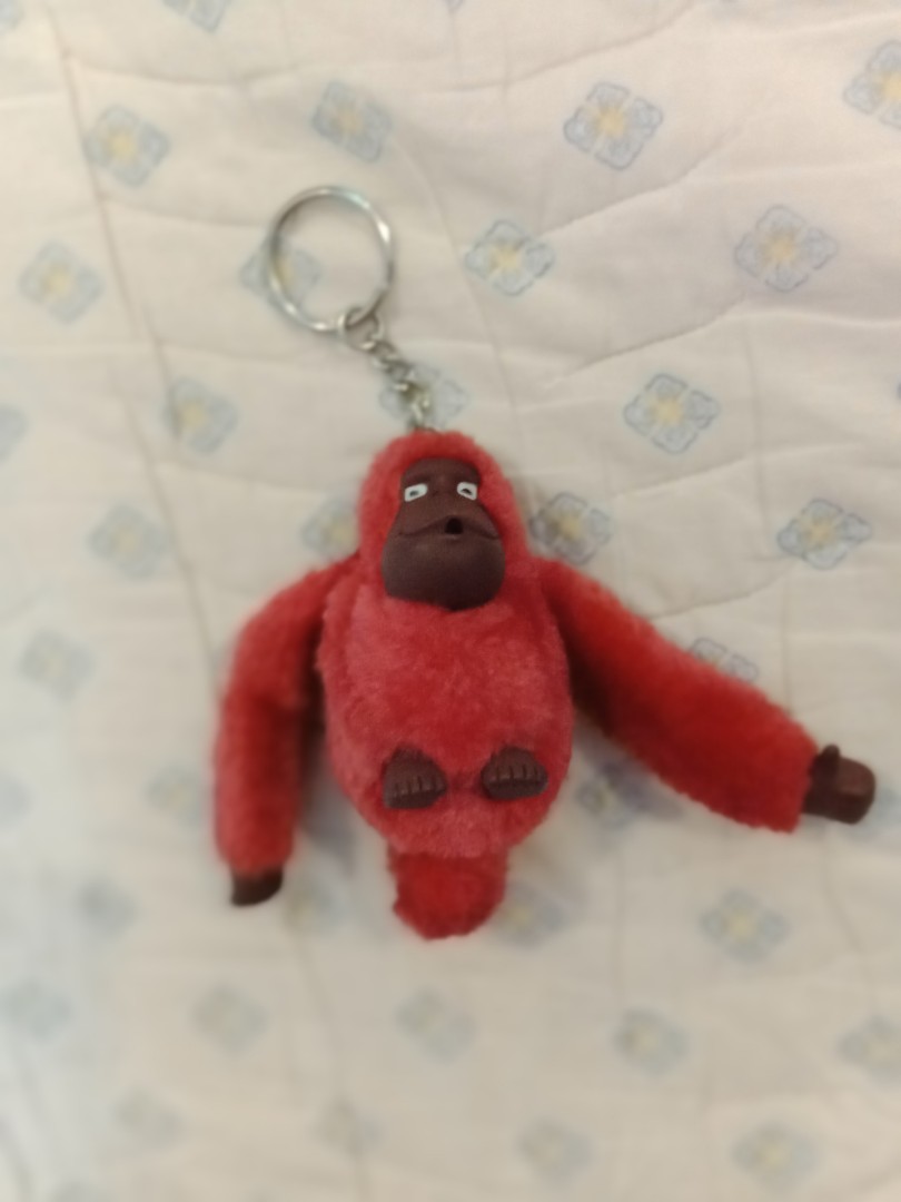 Kipling Monkey key charm Red Carlos, Women's Fashion, Bags & Wallets ...