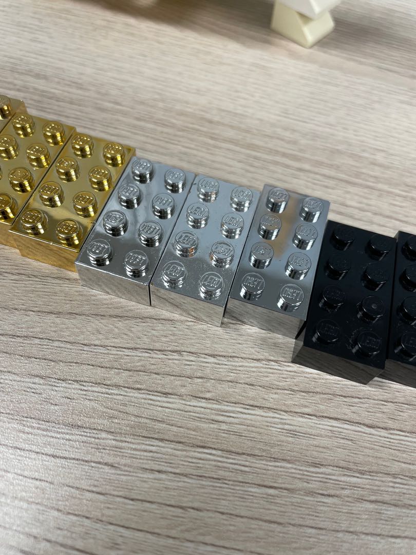 Gold plated Lego bricks, Hobbies & Toys, Toys & Games on Carousell