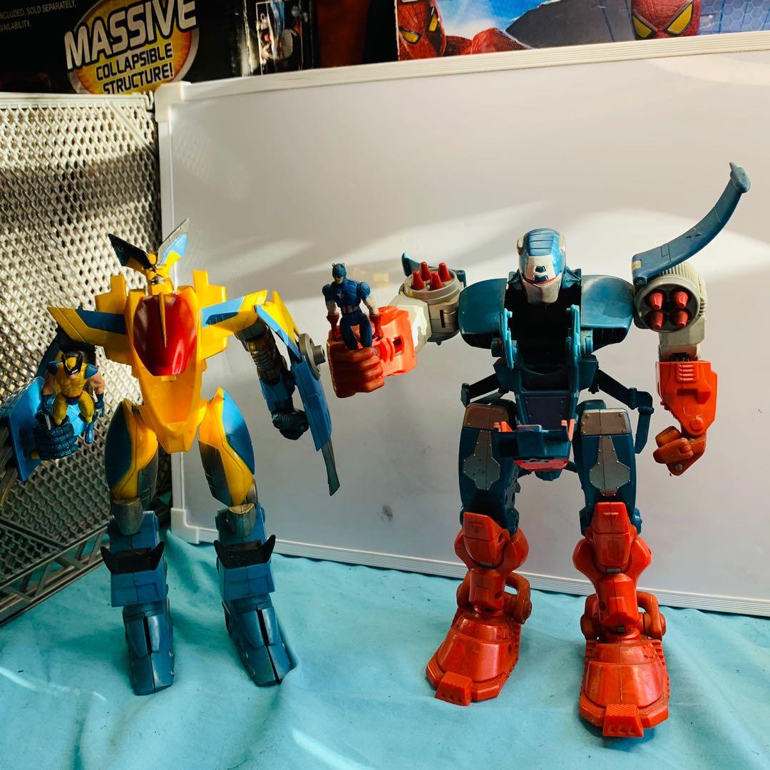 Marvel Toy Biz Wolverine robot and Captain America robot, Hobbies ...