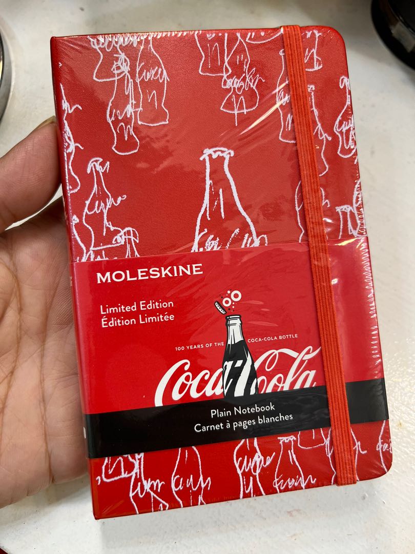 Moleskine Limited Edition Coca Cola Plain Notebook - Coke Suprise Bag ...