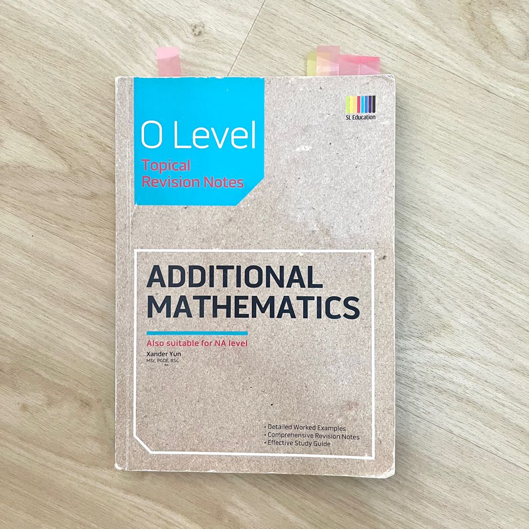 O Level Topical Revision Notes Booklet Amath, Hobbies & Toys, Books ...