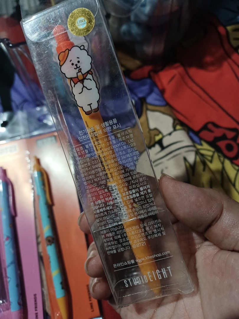 Official BT21 Studio 8 Character Ballpen (RJ), Hobbies & Toys ...