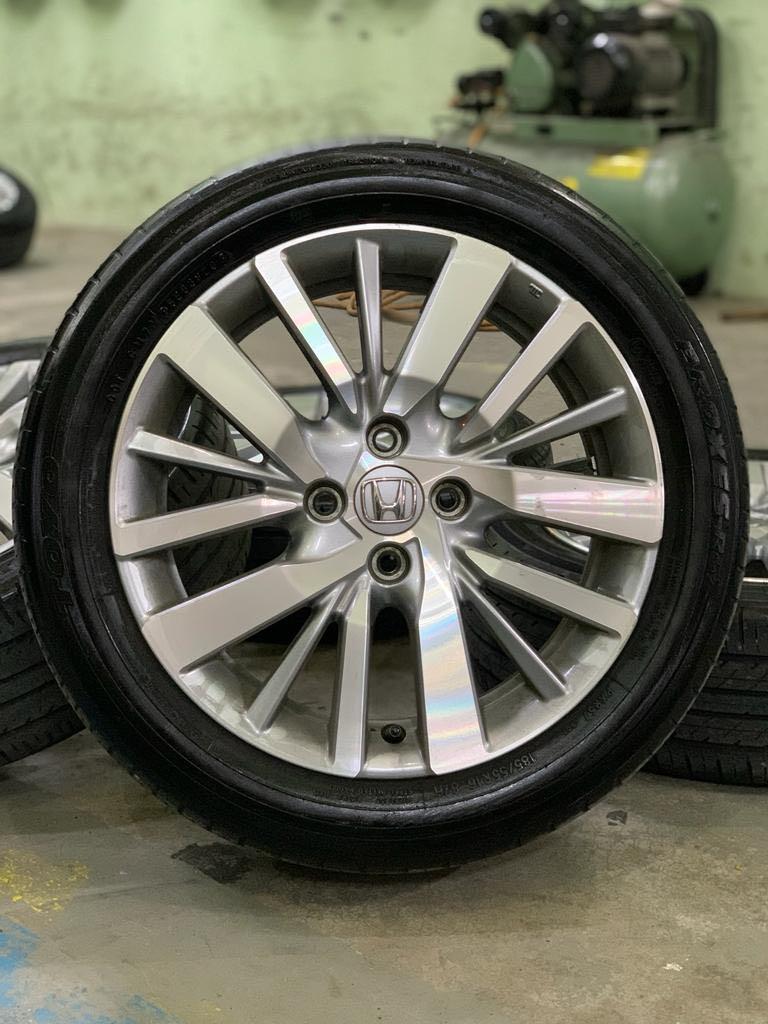 Original 16 inch sport rim Honda tyre 70%, Auto Accessories on Carousell