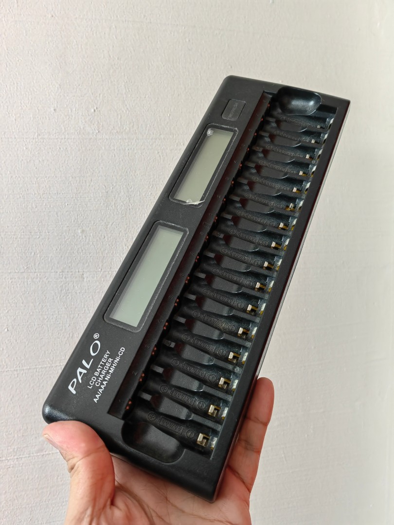 PALO 16 Bay Slot AA AAA NIMH Battery Charger, Photography, Photography ...