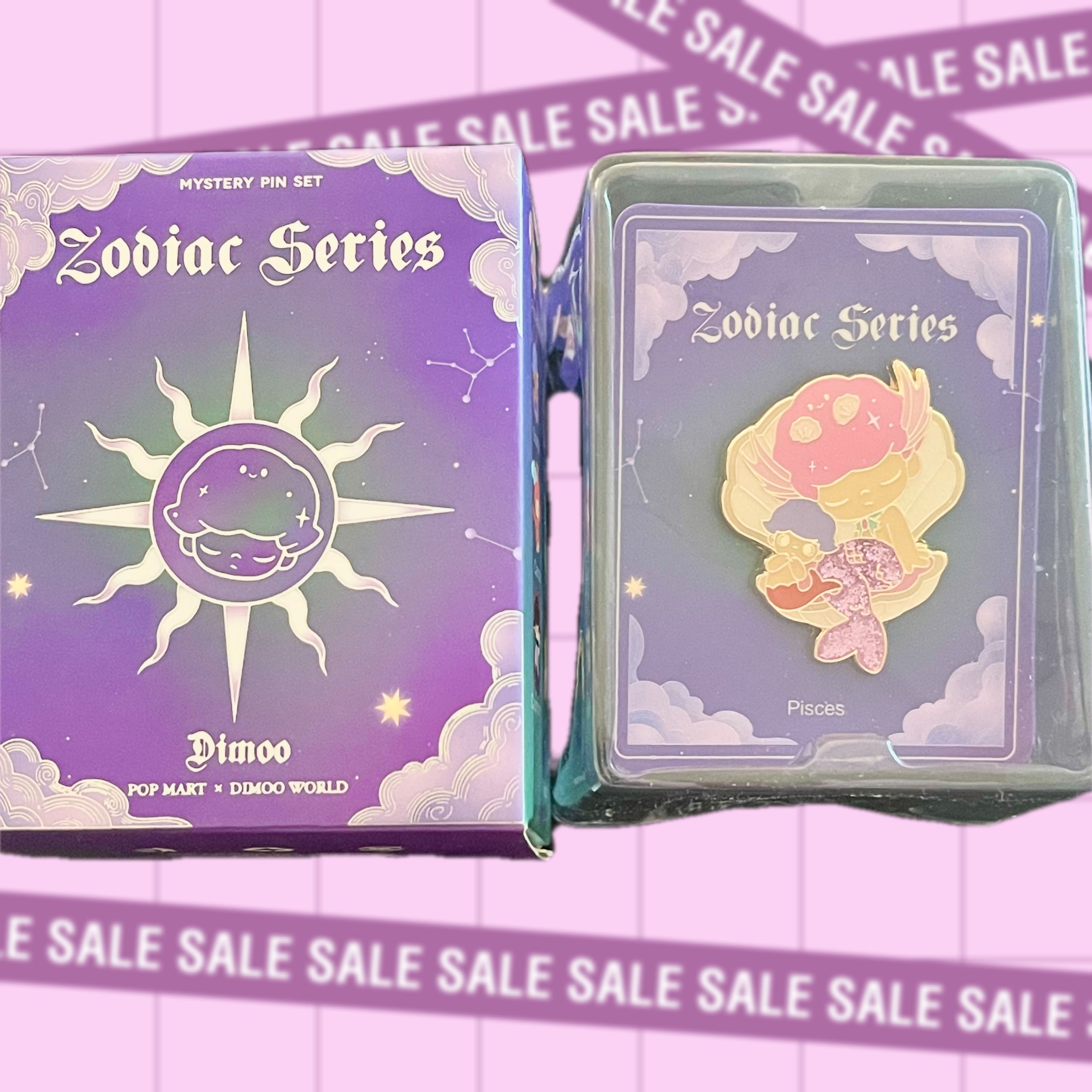 Popmart Dimoo Zodiac Series Mystery Pin Set Blind Box Pisces, Hobbies ...