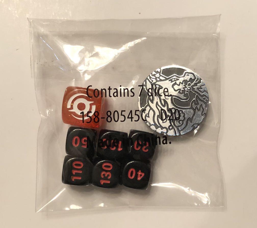 PTCG ETB Dice and coin (Set), 興趣及遊戲, 玩具 & 遊戲類 - Carousell