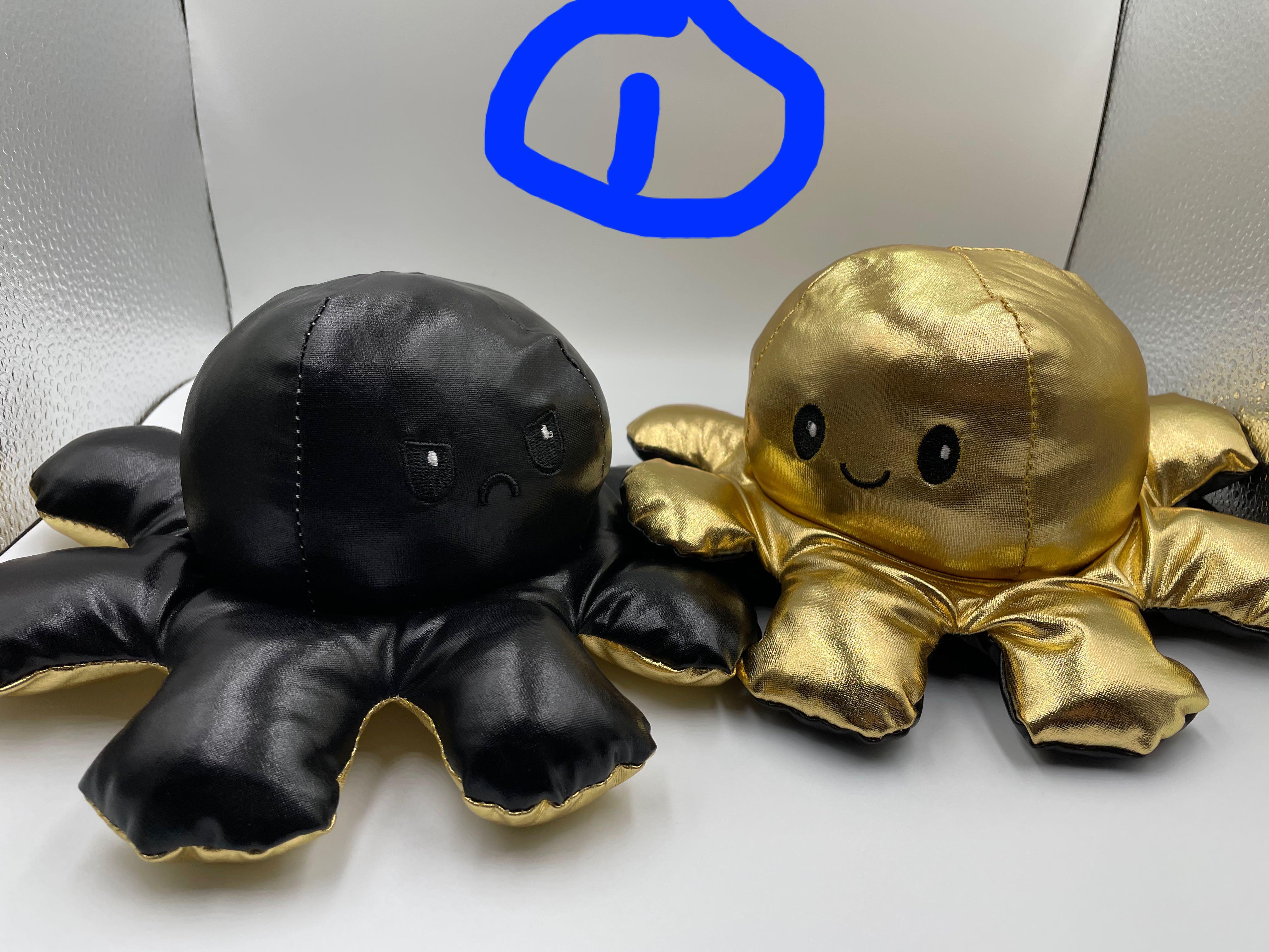 Reversible Octopus Plush Plushie Reverse Metallic, Hobbies & Toys, Toys ...