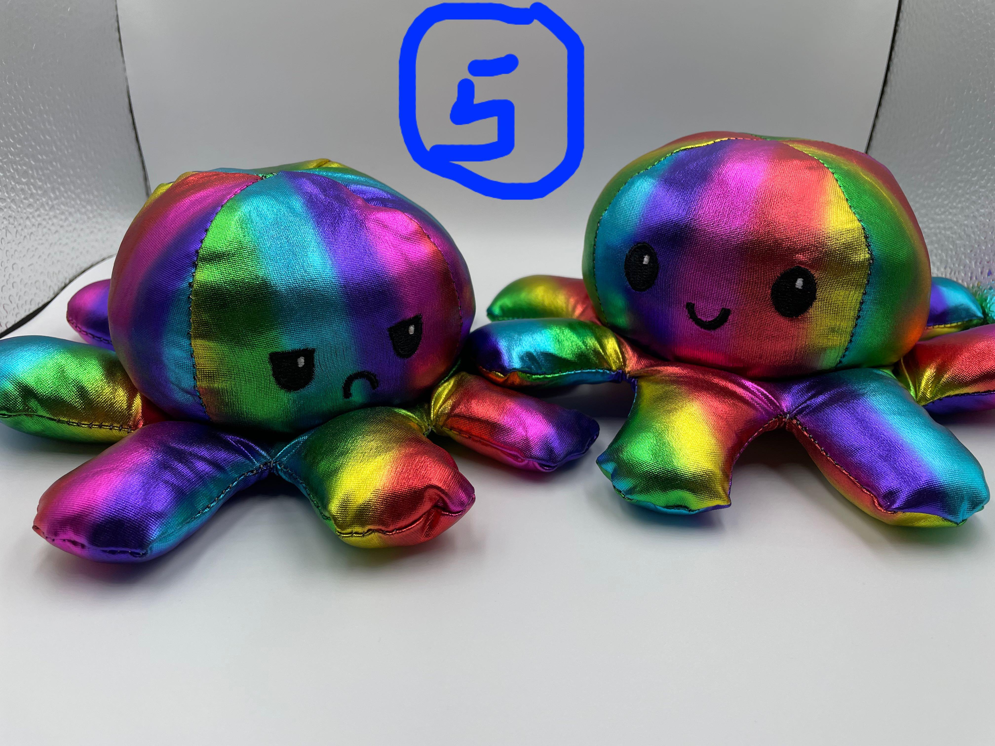 Reversible Octopus Plush Plushie Reverse Metallic, Hobbies & Toys, Toys ...