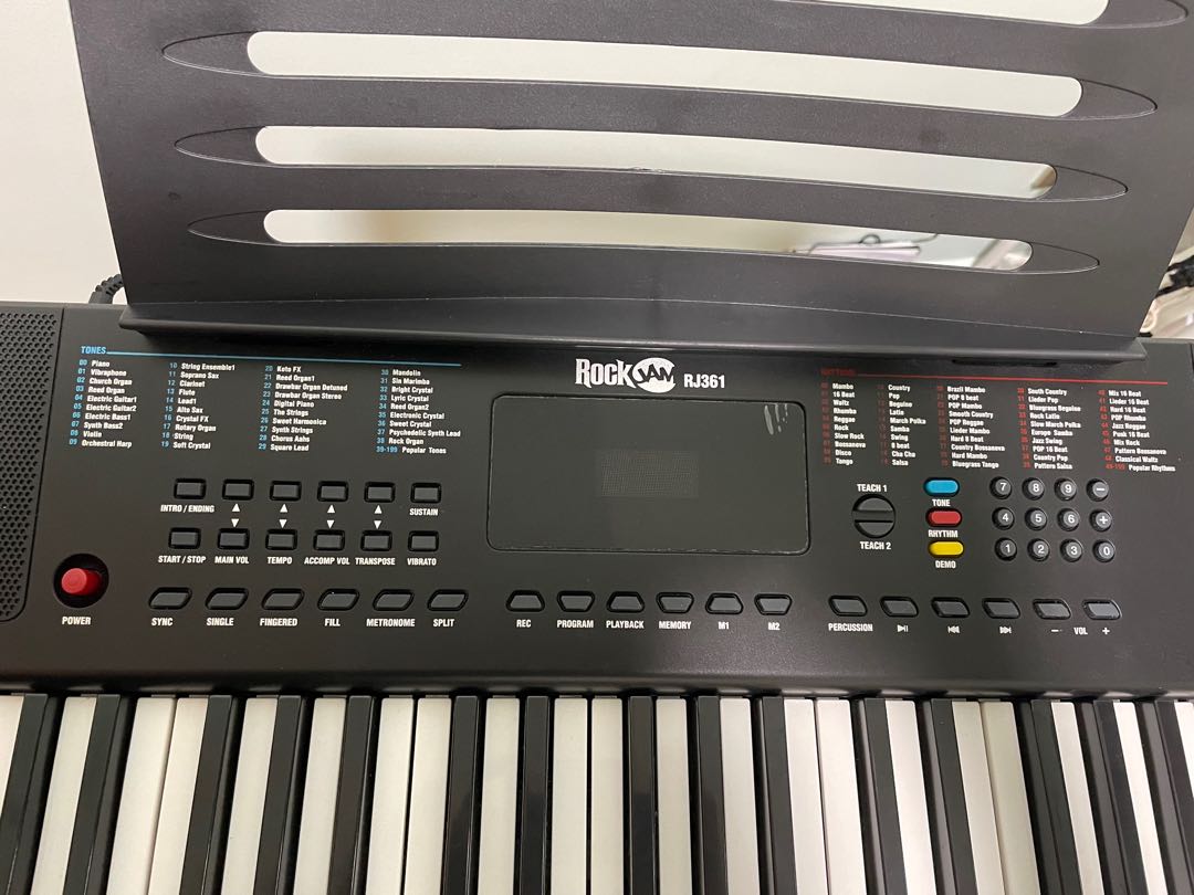 Rockjam RJ361 keyboard (61 keys), Hobbies & Toys, Music & Media ...