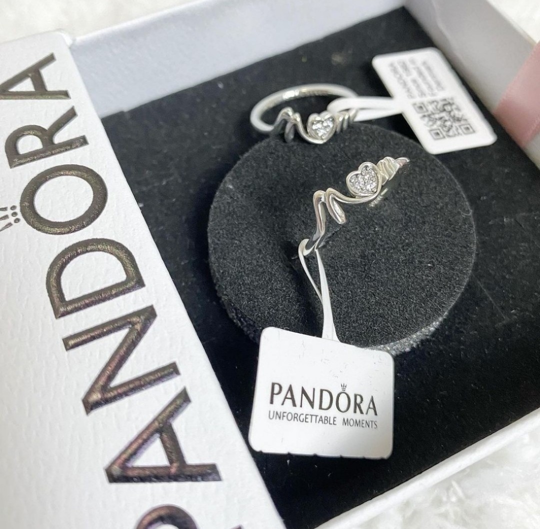 SALE PRICE AUTHENTIC PANDORA MOM SCRIPT RING, Women's Fashion, Jewelry ...