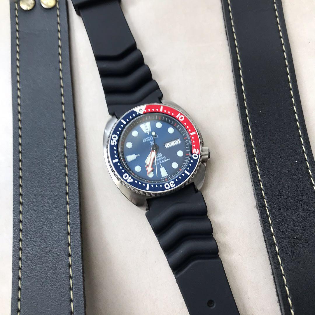 Seiko padi turtle 22mm watch strap high quality soft silicone rubber ...