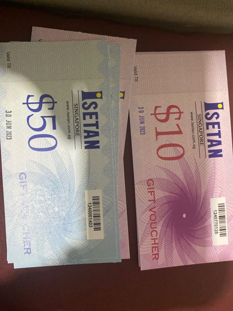 selling Isetan voucher value@ 350, Tickets & Vouchers, Vouchers on ...