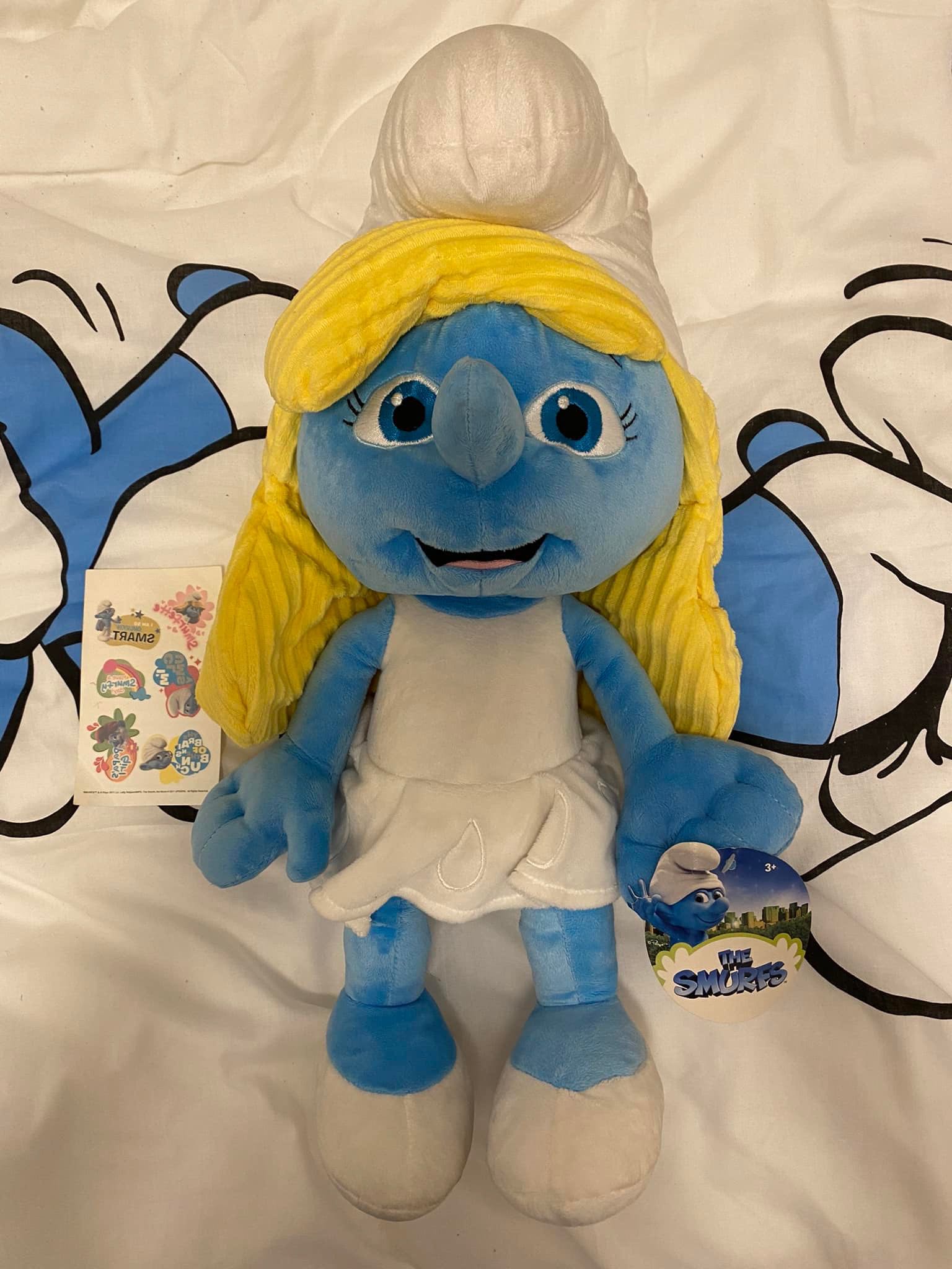 Smurfs Smurfette Jumbo Plush 50cm tall Jakks Pacific, Hobbies & Toys ...