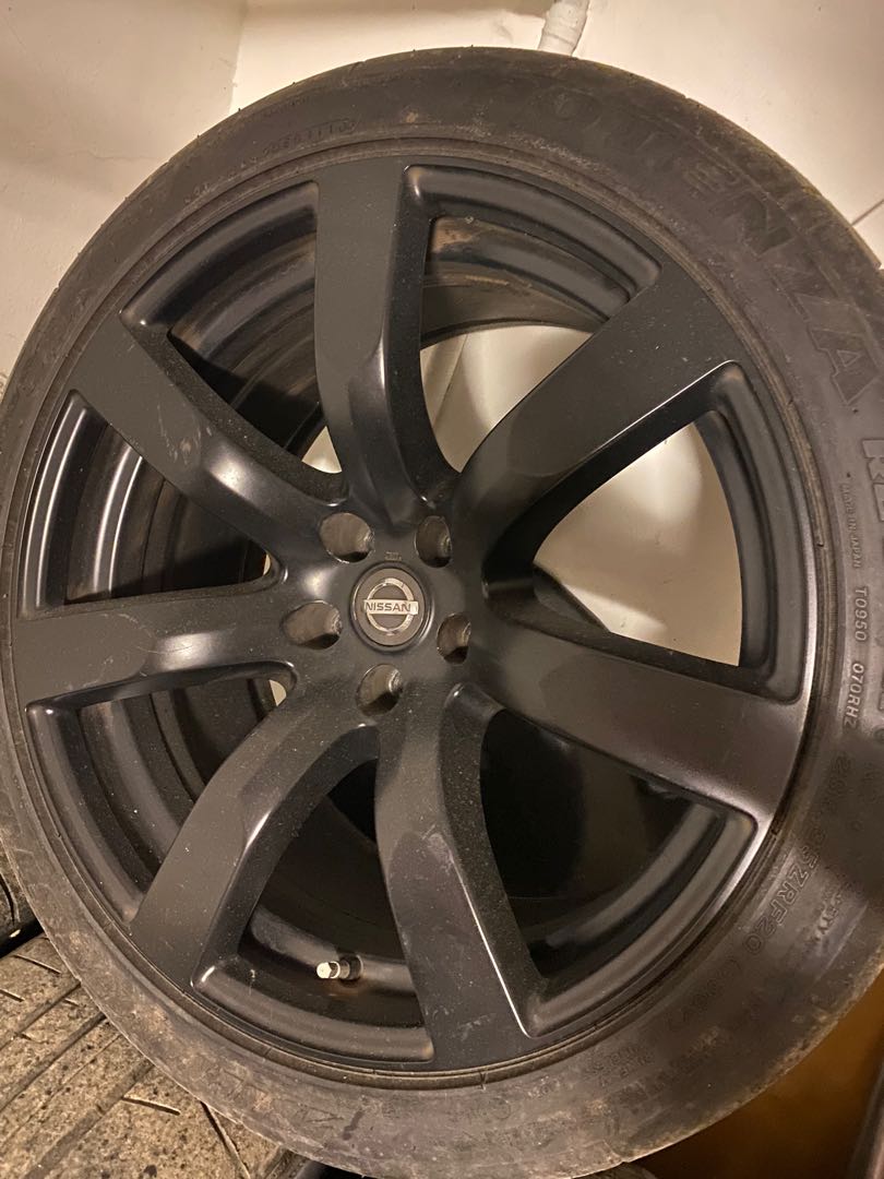 Stock GTR R35 rims, Car Accessories, Tyres & Rims on Carousell