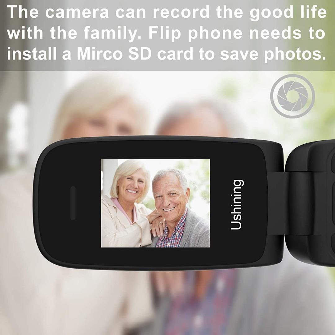 Ushining Unlocked Flip Mobile Phone Pay as You Go Simple GSM Dual SIM ...