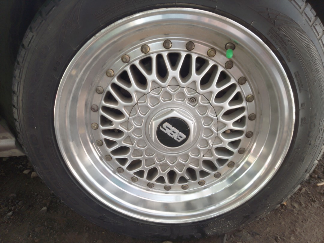 Velg Racing BBS Ring 16 Ban 85%, Aksesoris Mobil di Carousell