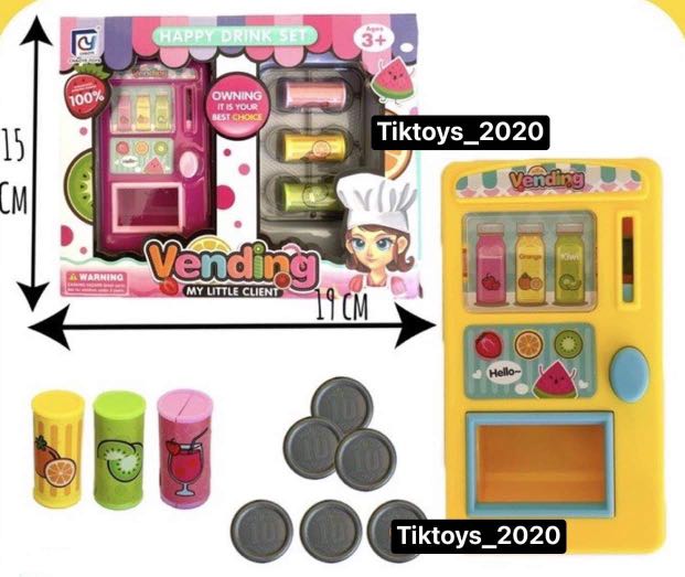 VENDING MACHINE TOY MINI VENDING MACHINE COIN OPERATED TOY, Hobbies ...