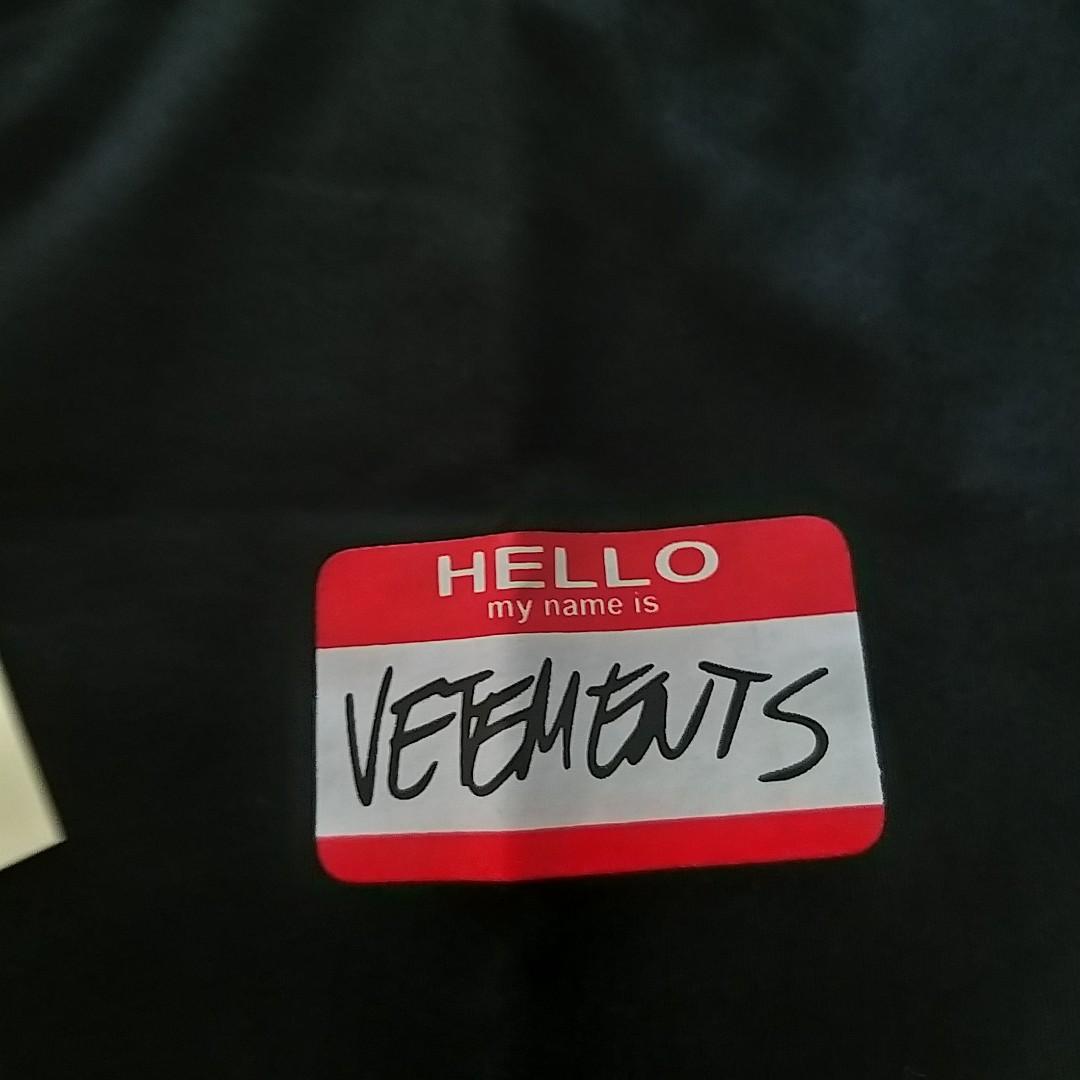 Vetements name tag shirt, Men's Fashion, Tops & Sets, Tshirts & Polo ...