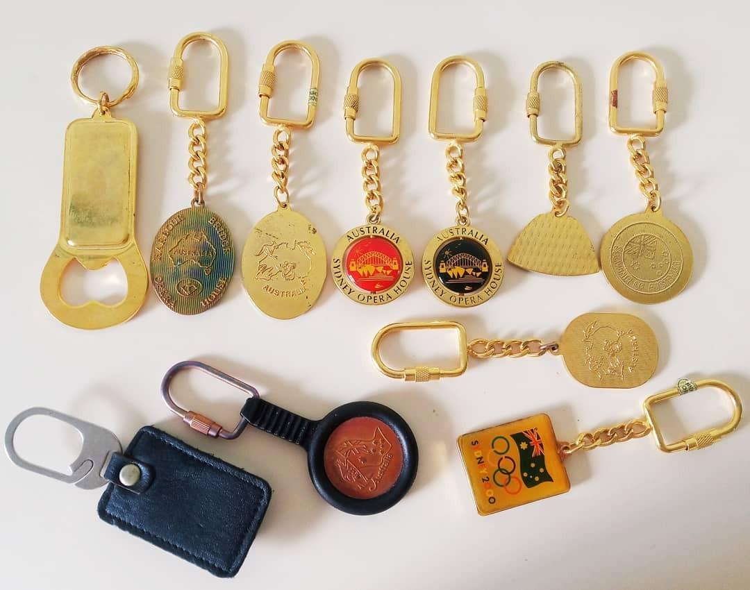 Vintage Sidney-themed Souvenir Keychains, Set of 11, Antik, Pajangan di ...