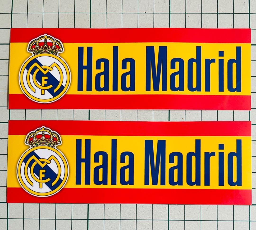 Waterproof stickers : Hala Madrid ( Real Madrid Football Club ) . Abt ...