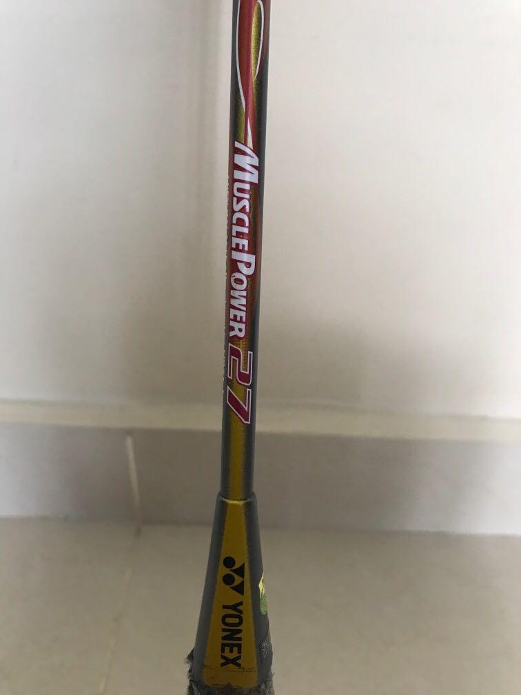 Yonex Badminton Racket - Muscle Power 27, Sports Equipment, Sports & Games, Racket & Ball Sports ...