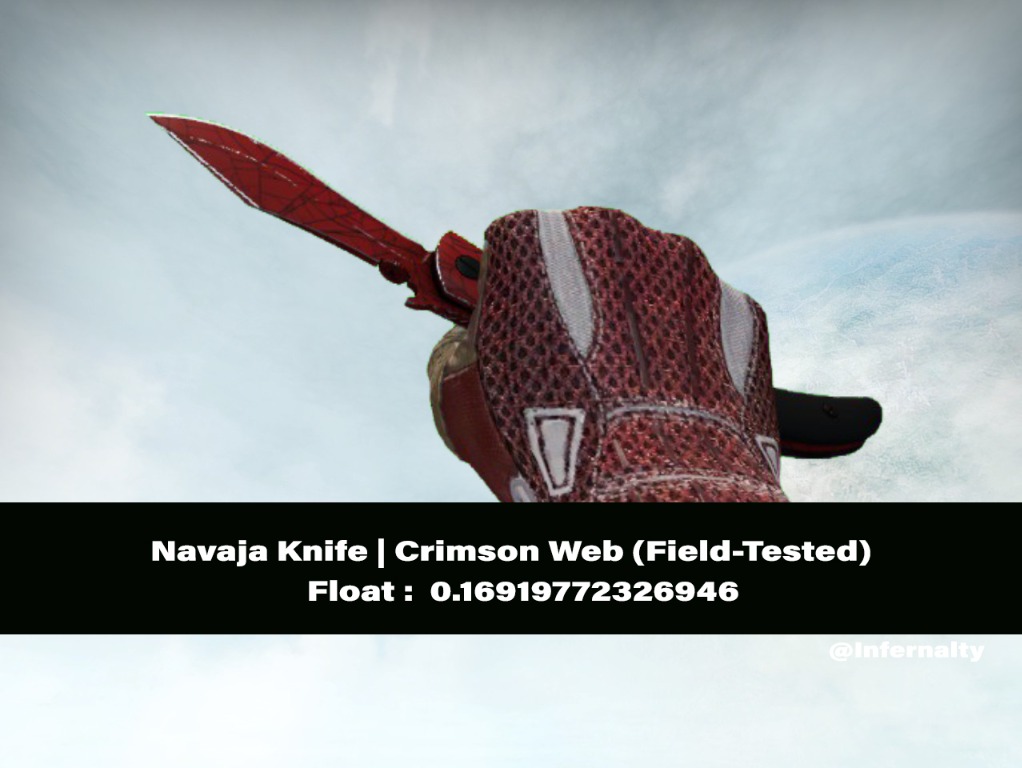 (0.16FV) Navaja Knife Crimson Web FT CSGO SKINS KNIVES, Video Gaming ...