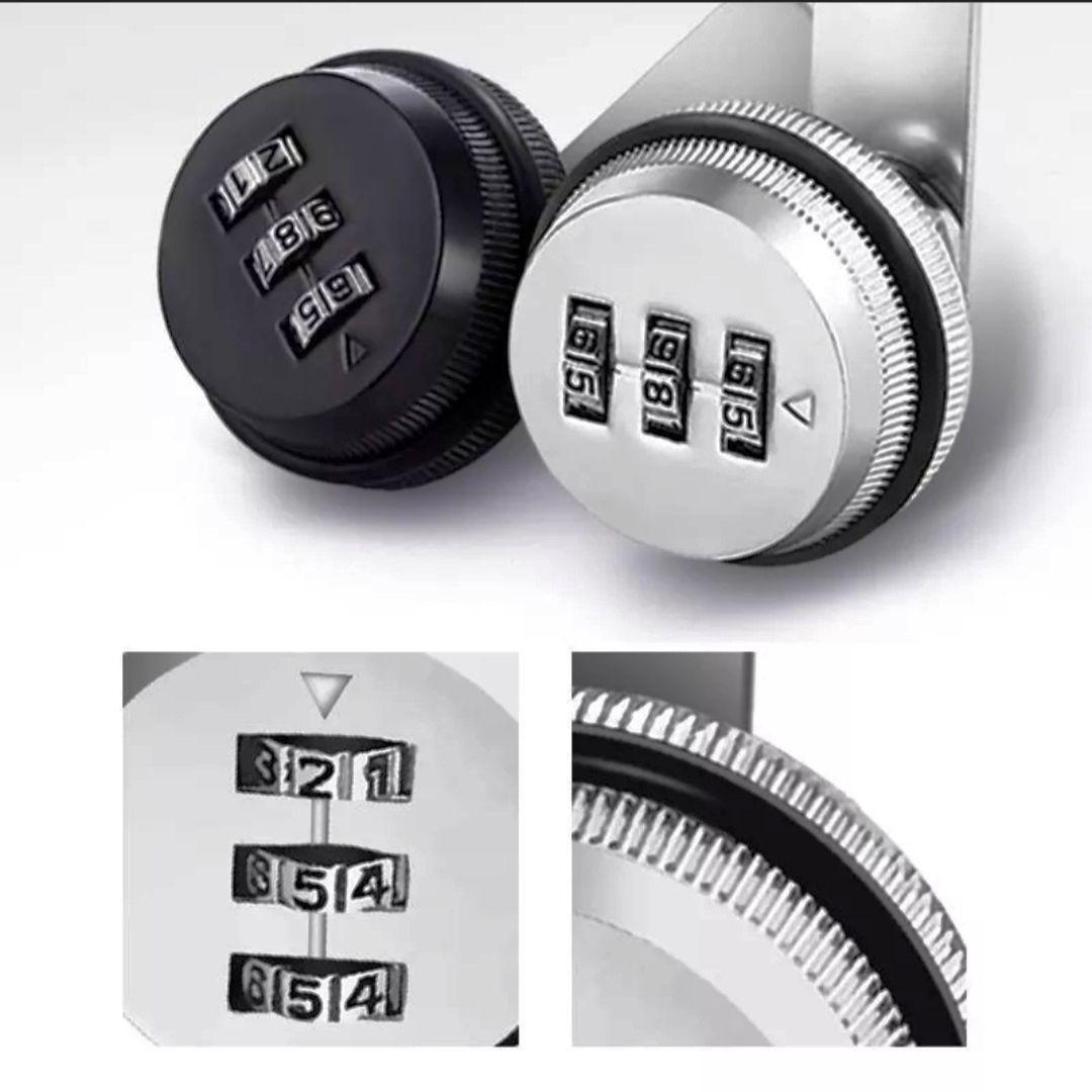 3 Digit Combination Password Lock, Silver 30mm, for Cabinet Door, NOT ...