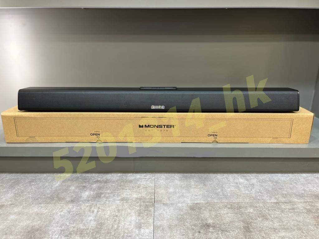 【全新行貨 門市現貨】Monster Soundbar SB100 家庭娛樂揚聲器, 音響器材, Soundbar、揚聲器、藍牙喇叭、耳擴 ...
