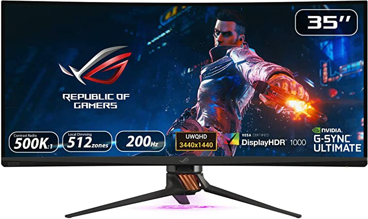 Asus Rog pg35vq 35 HDR ultrawide 21:9 3440*1440 200hz 2ms G sync 1000r ...