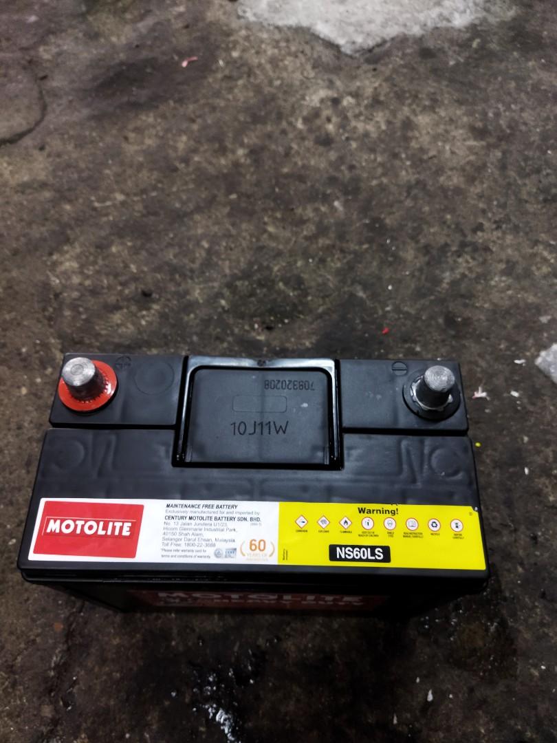 Battery ns60l motolite, Auto Accessories on Carousell