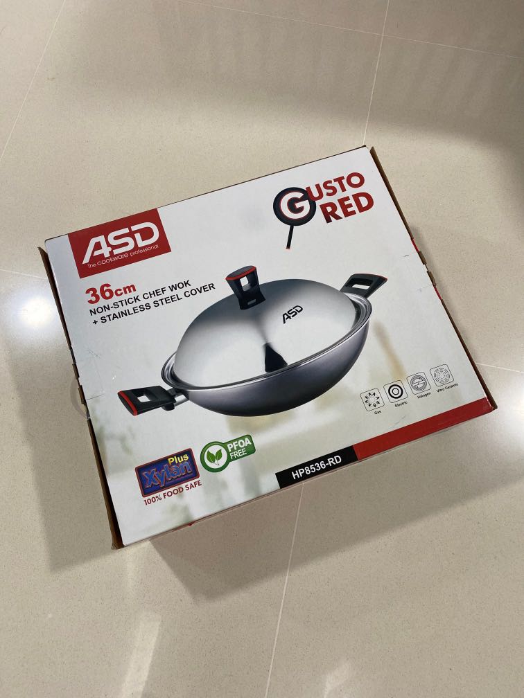 BNIB ASD Wok 36cm, Furniture & Home Living, Kitchenware & Tableware ...
