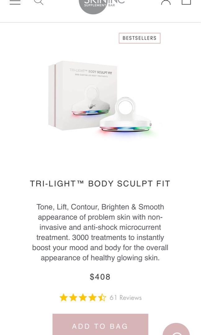 BNIB skin inc trilight body sculpt fit, Beauty & Personal Care, Bath ...