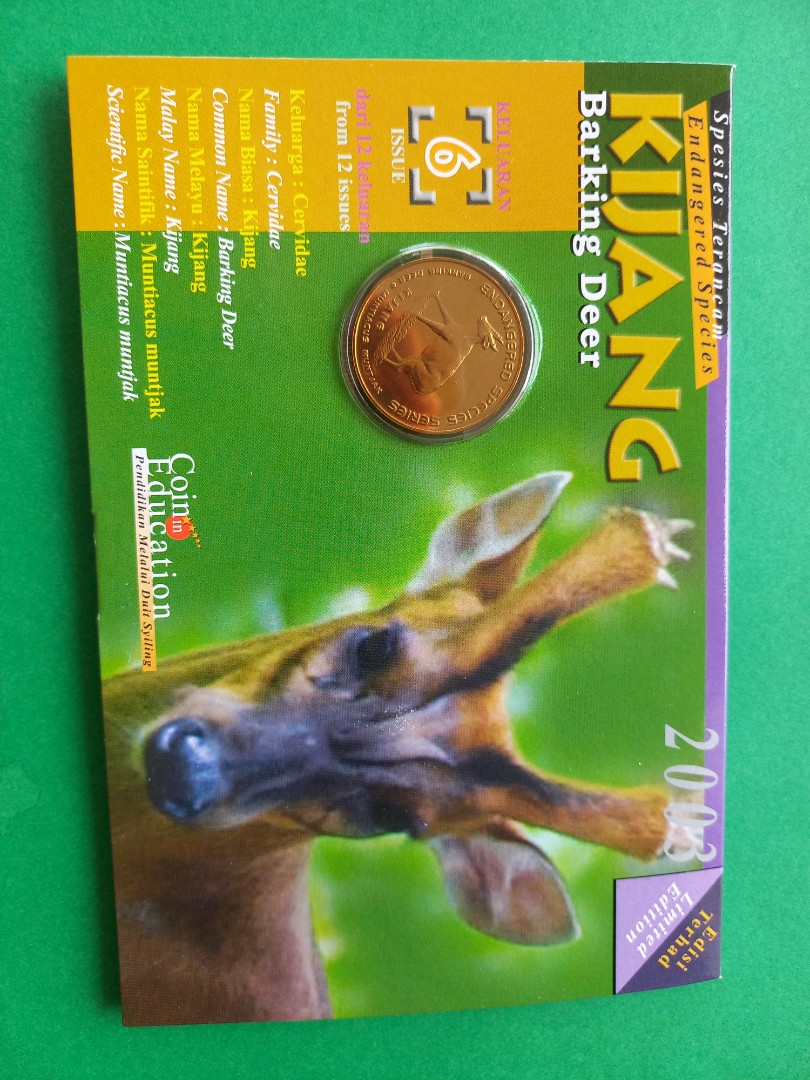 Coin BNM 2003 endangered species, Hobbies & Toys, Collectibles ...