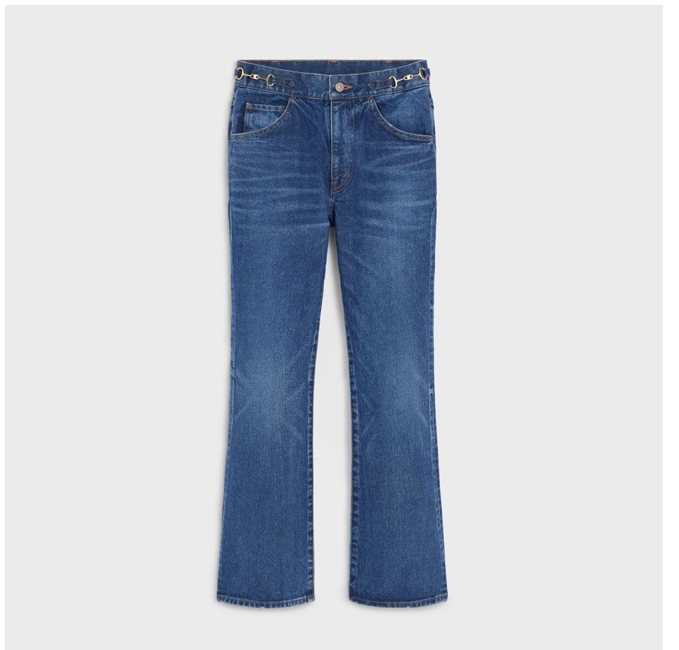 CELINE DYLAN FLARED JEANS IN SUNSET WASH, Luxury, Apparel on Carousell
