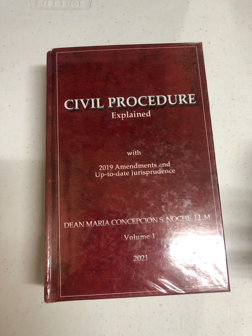 Civil Procedure Explained Volume 1 by Dean Noche, Hobbies & Toys, Books ...
