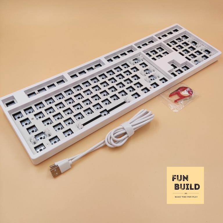 CXTECH F108 108-key full size hot-swappable RGB keyboard, Computers ...