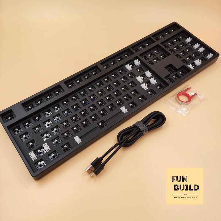 CXTECH F108 108-key full size hot-swappable RGB keyboard, Computers ...