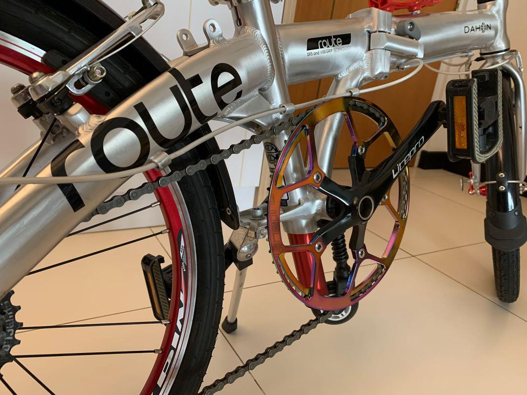 Dahon Route Silver with modification, Sports Equipment, Bicycles ...