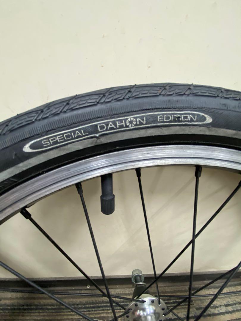 Dahon special edition tyres, rims with free hub, Sports Equipment ...