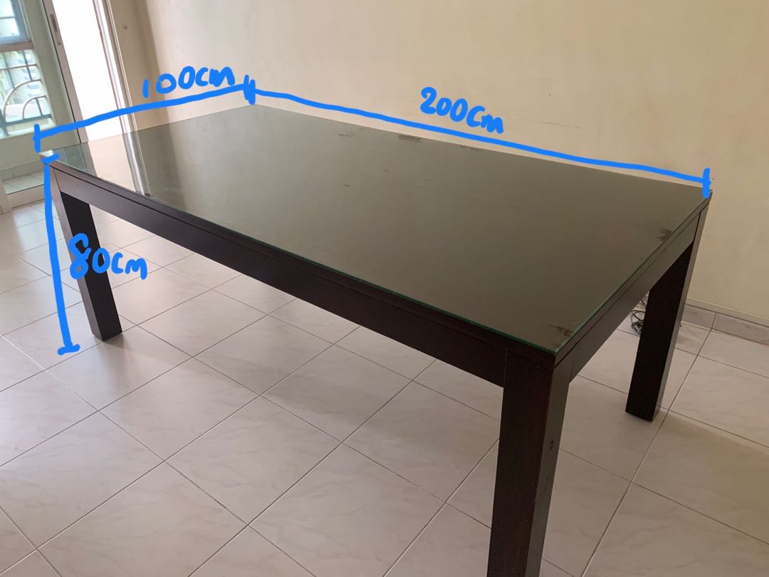 Dining table long to bless, Furniture & Home Living, Furniture, Tables ...