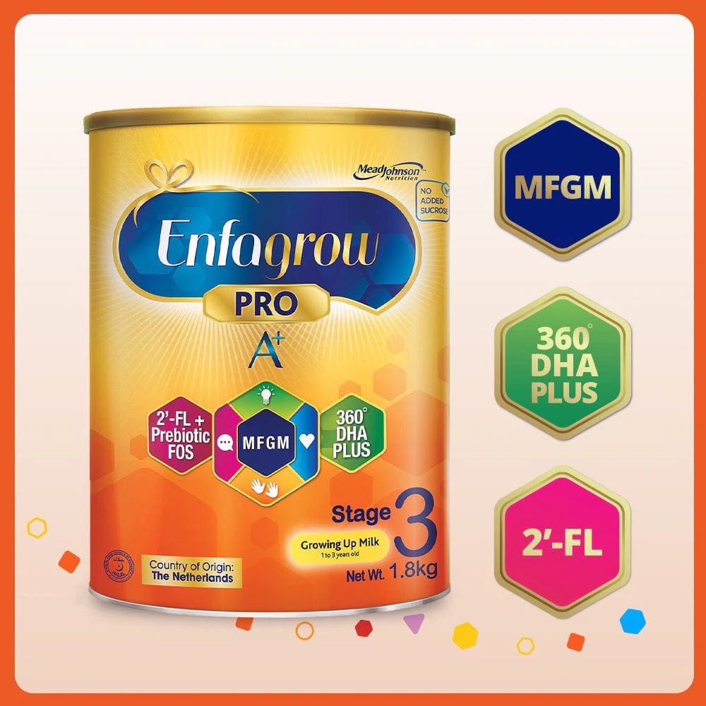 Enfagrow Pro A+ Stage 3, milk powder Original, 1.8kg, Single Tin, Babies & Kids, Nursing ...