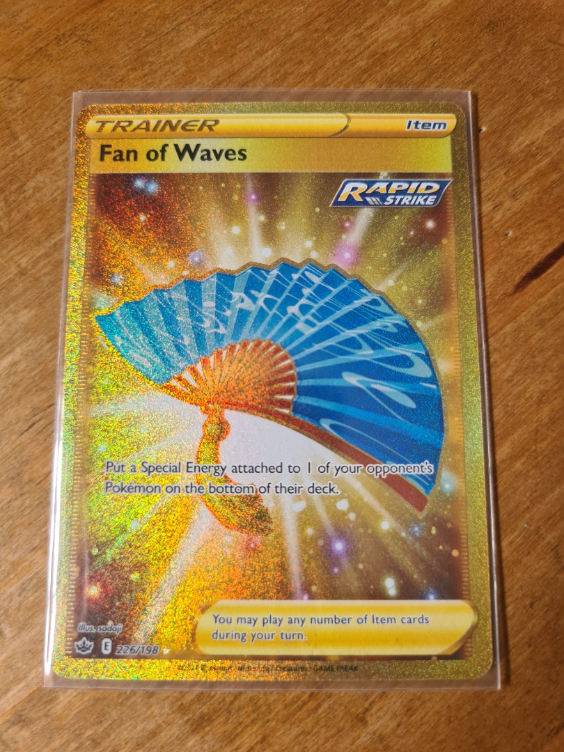 Fan Of Waves Gold Secret Rare, Hobbies & Toys, Toys & Games on Carousell