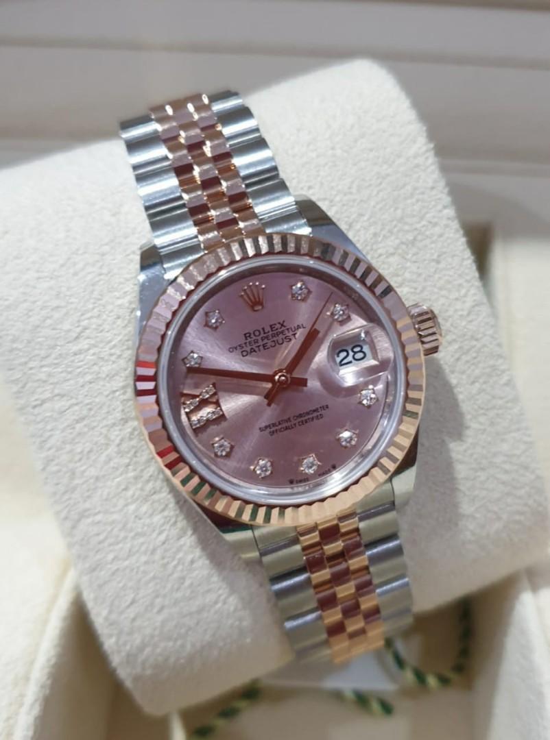 Fast Sale - Last 1pcs New Rolex Datejust 18K Rosegold Star Pink Diamond ...