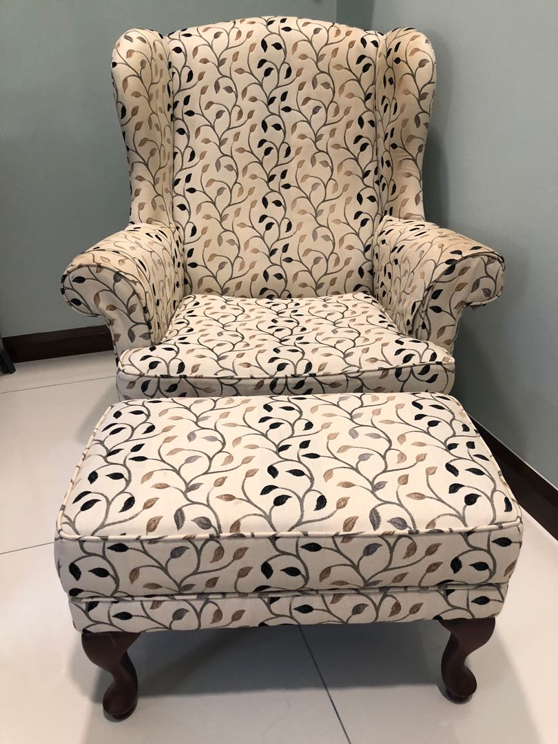 Fella Design lounge chair with leg rest for sale, Furniture & Home ...