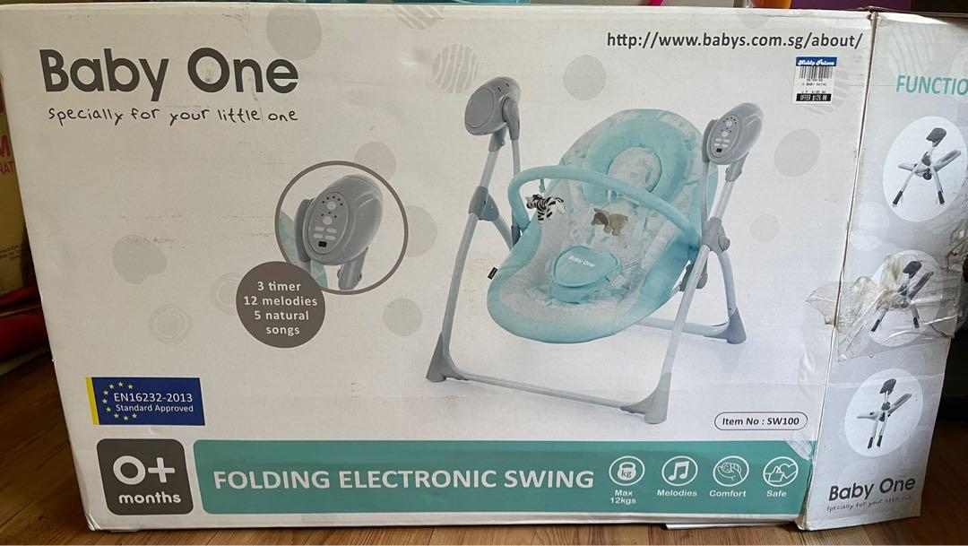 Folding electronic swing, Babies & Kids, Baby Nursery & Kids Furniture ...