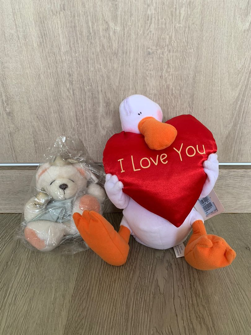 Forever Friends Bear and Goose, Hobbies & Toys, Toys & Games on Carousell