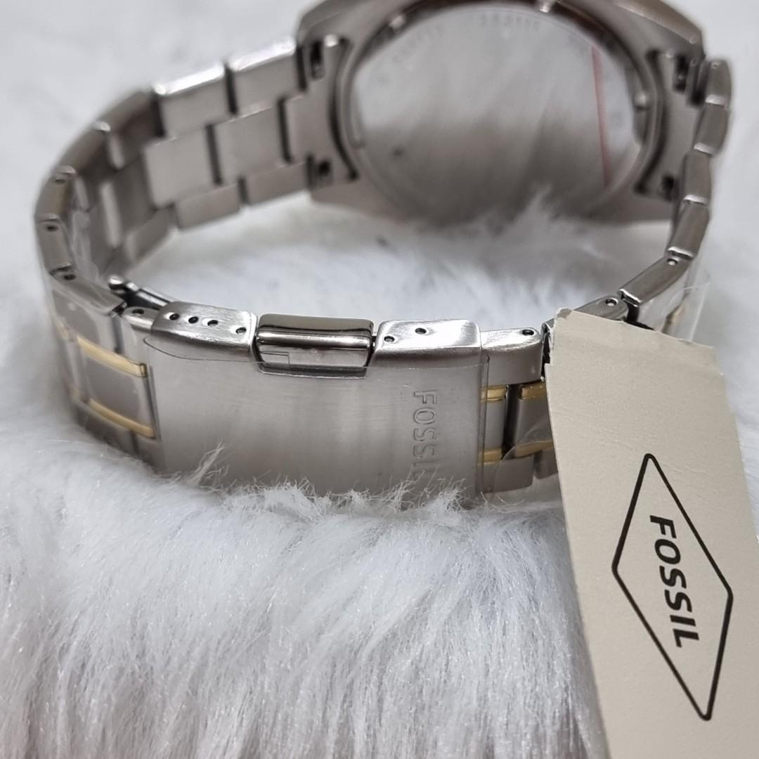 FOSSIL FS5771 Garrett Chronograph Stainless Steel Watch, Men's Fashion ...